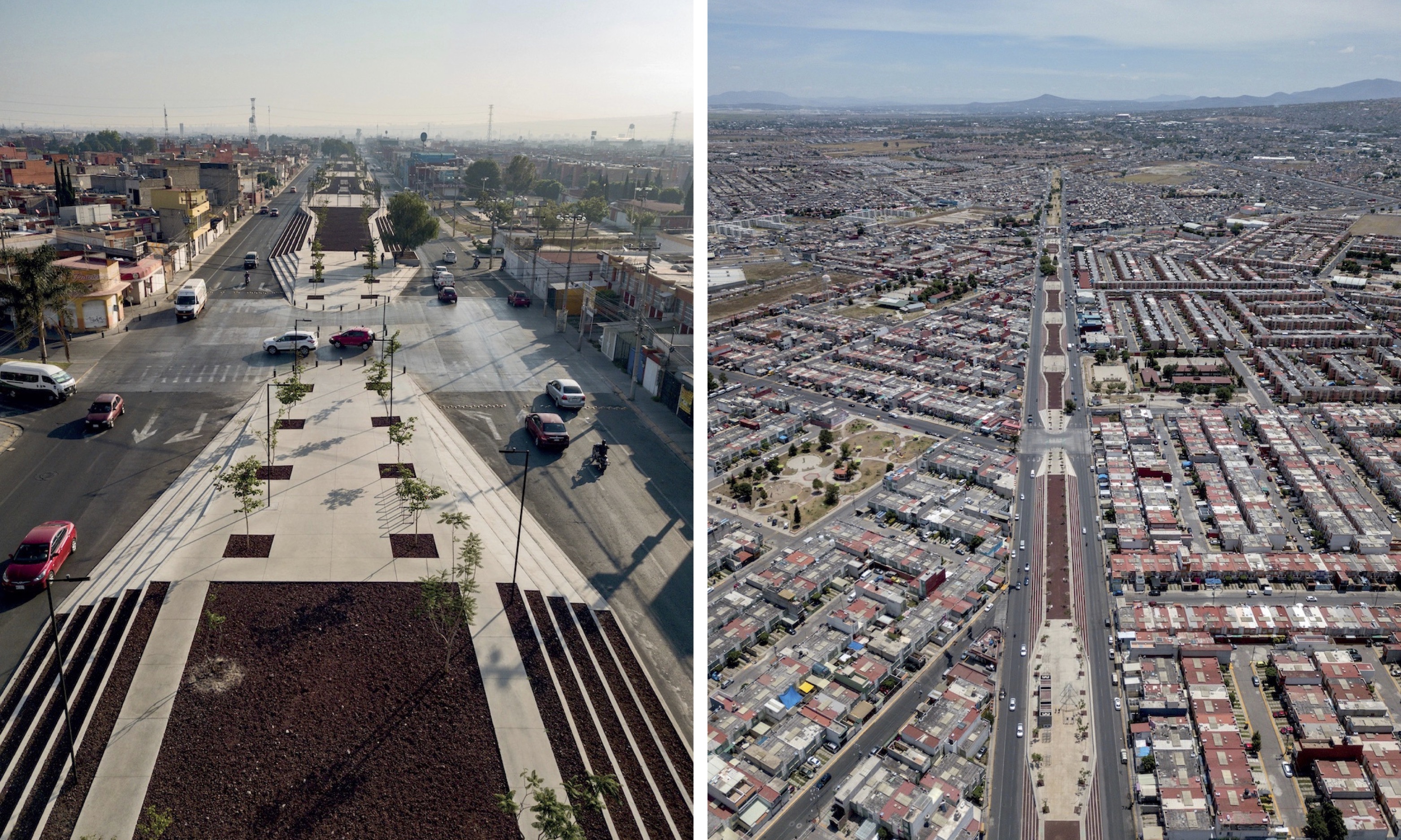 Parque Lineal Héroes de Tecámac (Messico): il parco è lo spartitraffico ...